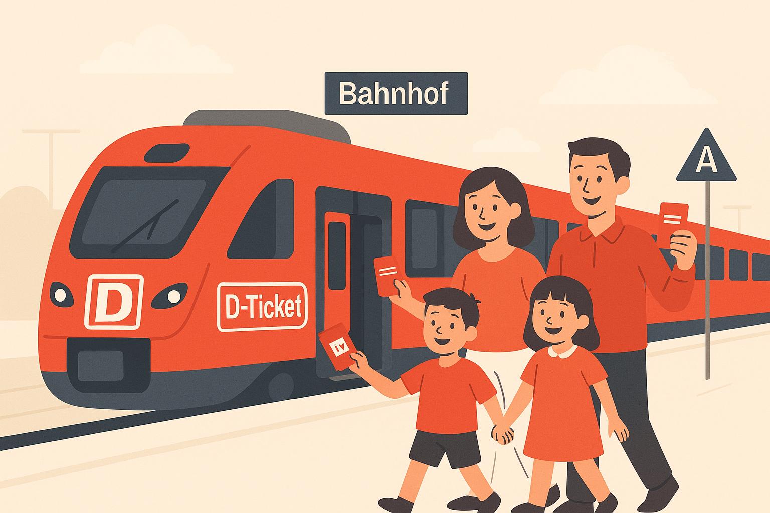 Günstig reisen: Deutschlandticket für Kinder – Lohnt es sich? - TicketPlus+