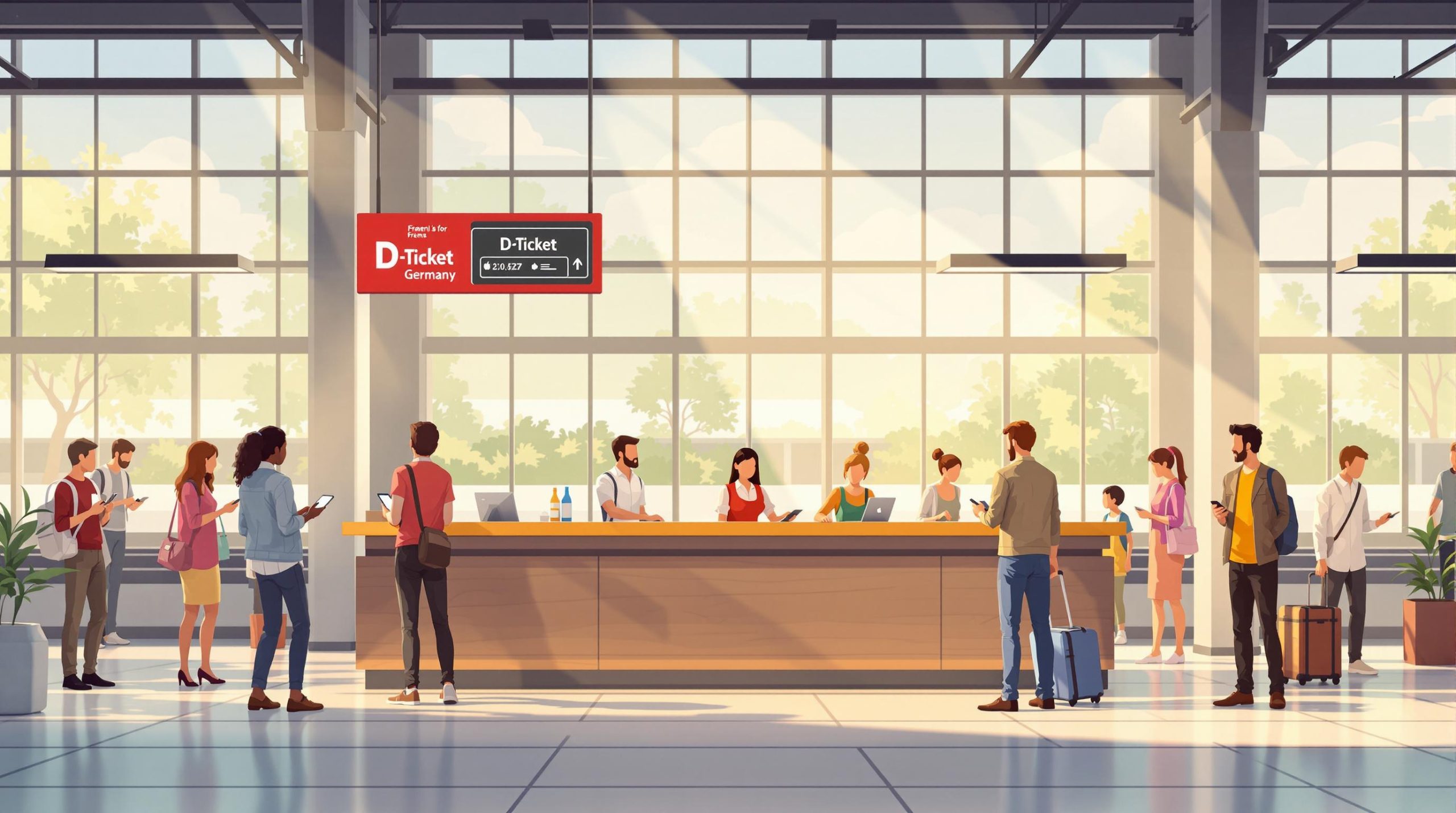 Kann das Deutschlandticket am Schalter gekauft werden? - TicketPlus+